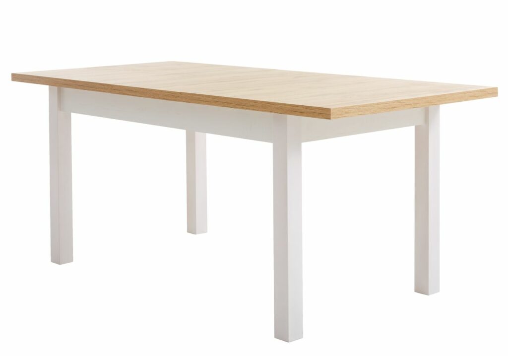 Dining table MARKSKEL 150x193 white/oak color - JYSK