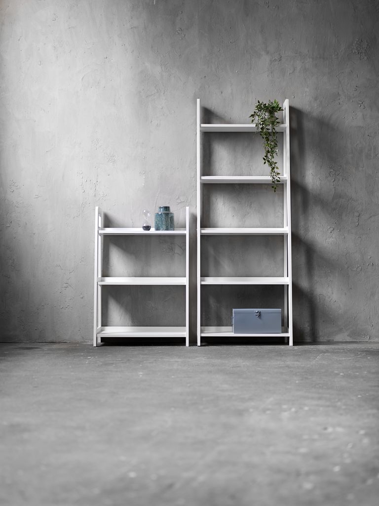 Bookcase HERNING 5 shelves white - JYSK