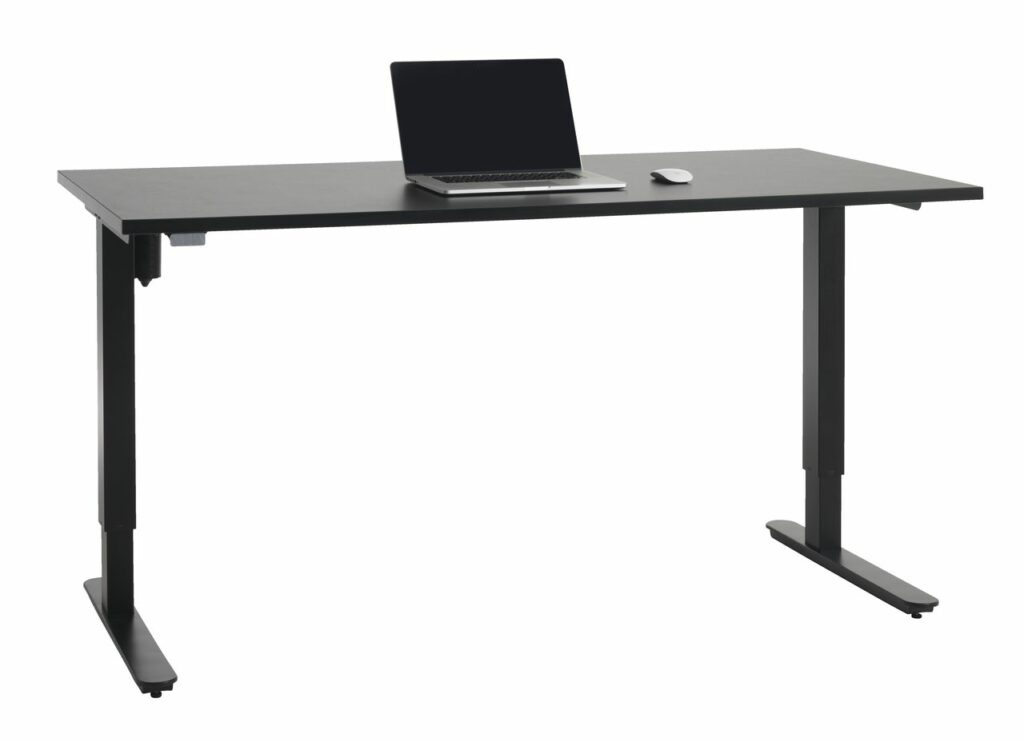 Height adj. desk SLANGERUP 80x160 black - JYSK