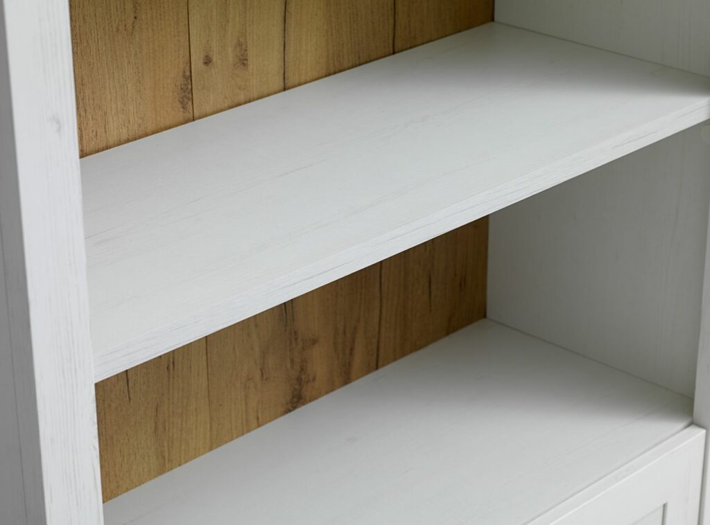 Bookcase MARKSKEL 2 drawers white/oak - JYSK