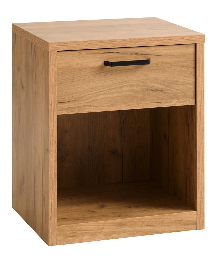 Bedside table LINTRUP 1 drawer oak - JYSK