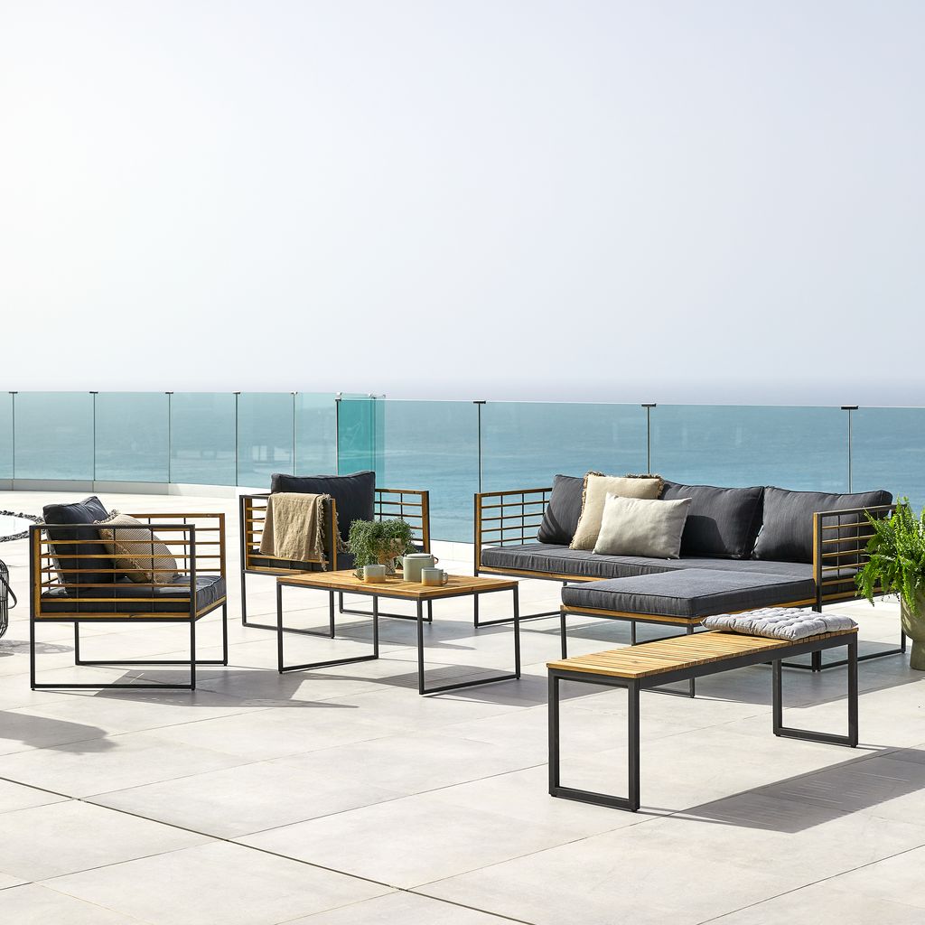 Bench UGILT W130xD35 hardwood - JYSK