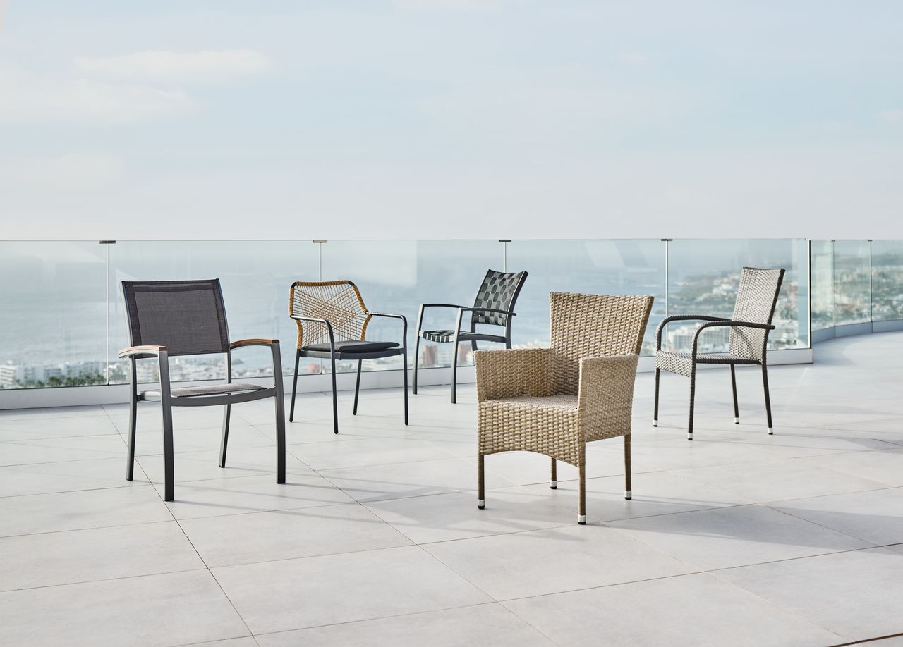 Stacking chair FASTRUP black - JYSK