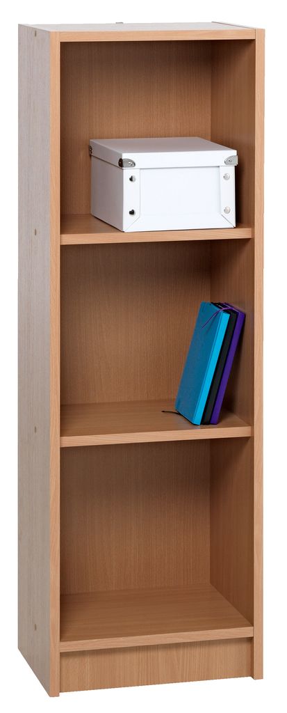 Bookcase HORSENS 3 shelves slim beech - JYSK