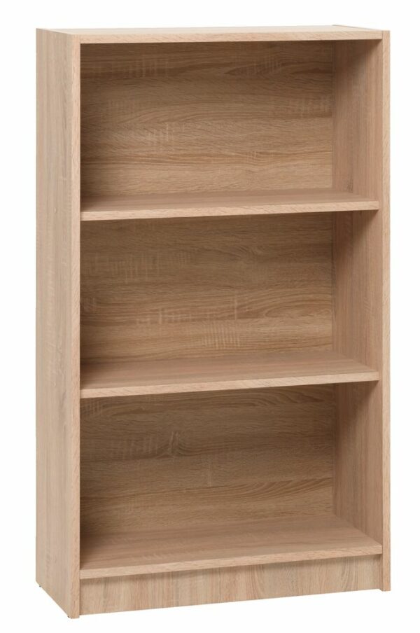 Bookcase HORSENS 3 shelves wide oak - JYSK