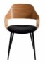 Dining chair HVIDOVRE oak/black - JYSK