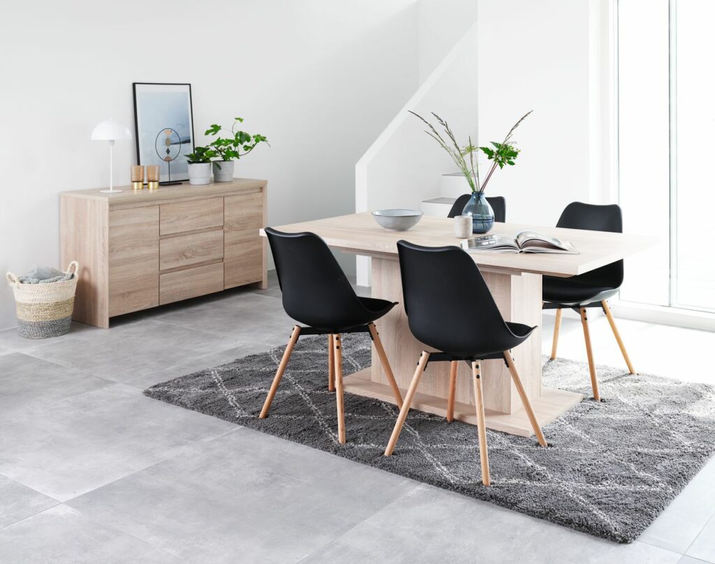 Sideboard HASLUND 2 doors 3 drawers oak - JYSK