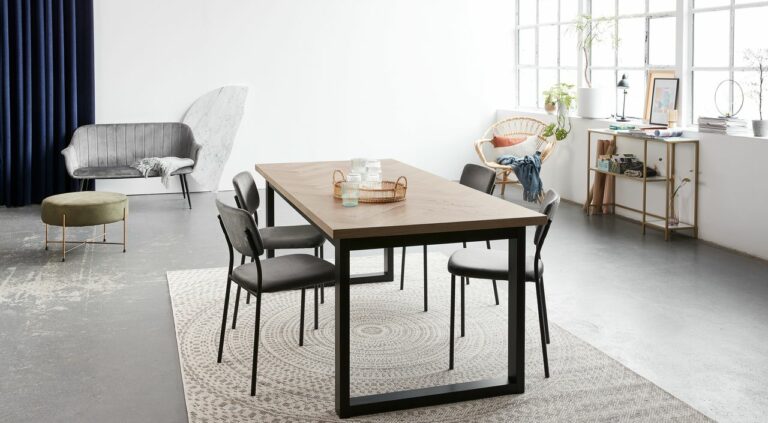 Console table PANDRUP 30x110 white/gold - JYSK