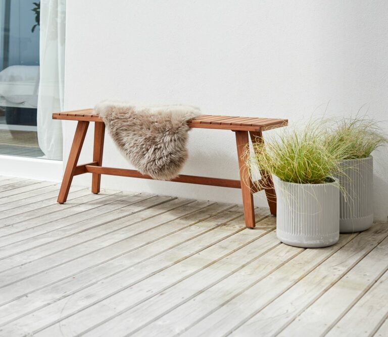 Bench GANGESBRO W110xD30 hardwood - JYSK