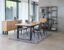 Shelving unit TRAPPEDAL 7 shel.oak/black - JYSK
