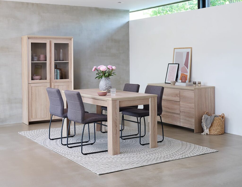 Sideboard HASLUND 2 doors 3 drawers oak - JYSK
