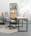 Shelving unit TRAPPEDAL 2 draw oak/black - JYSK