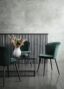 Dining chair RISSKOV dark green velvet/black - JYSK