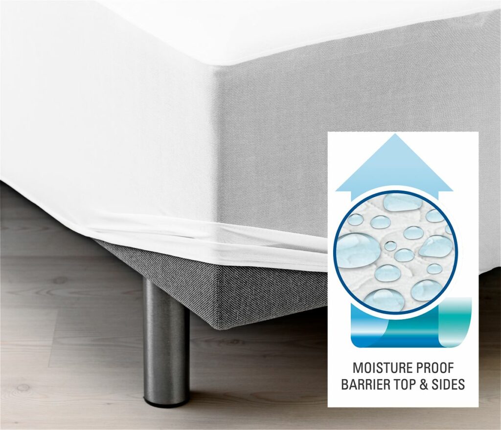 Waterproof Flat sheet ANITA 140x200 white - JYSK