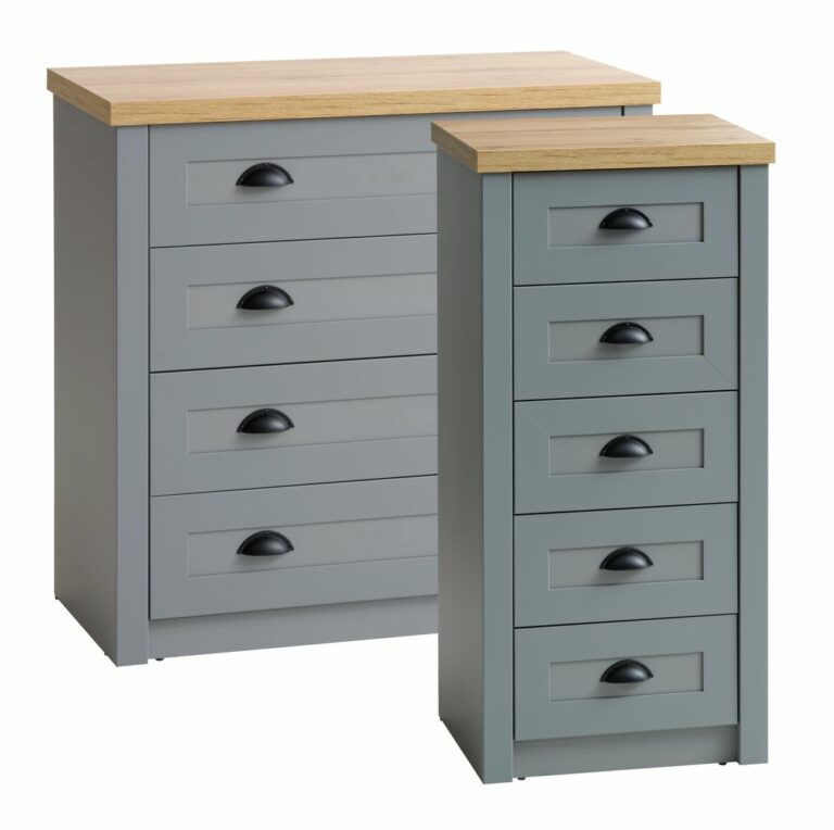 4 drawer chest MARKSKEL grey - JYSK