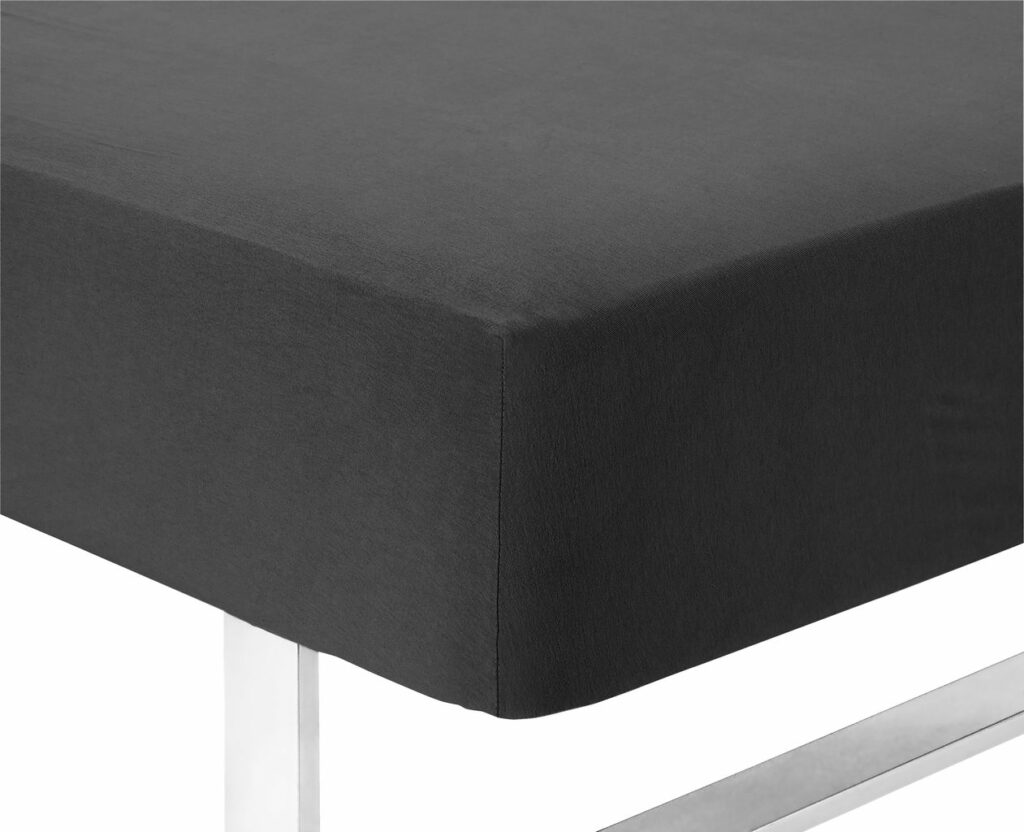 Jersey Fitted sheet JENNY 150x200x35 anthracite - JYSK