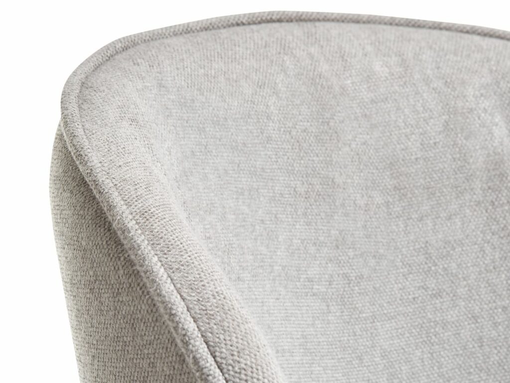 Dining chair RISSKOV light grey fabric/black - JYSK