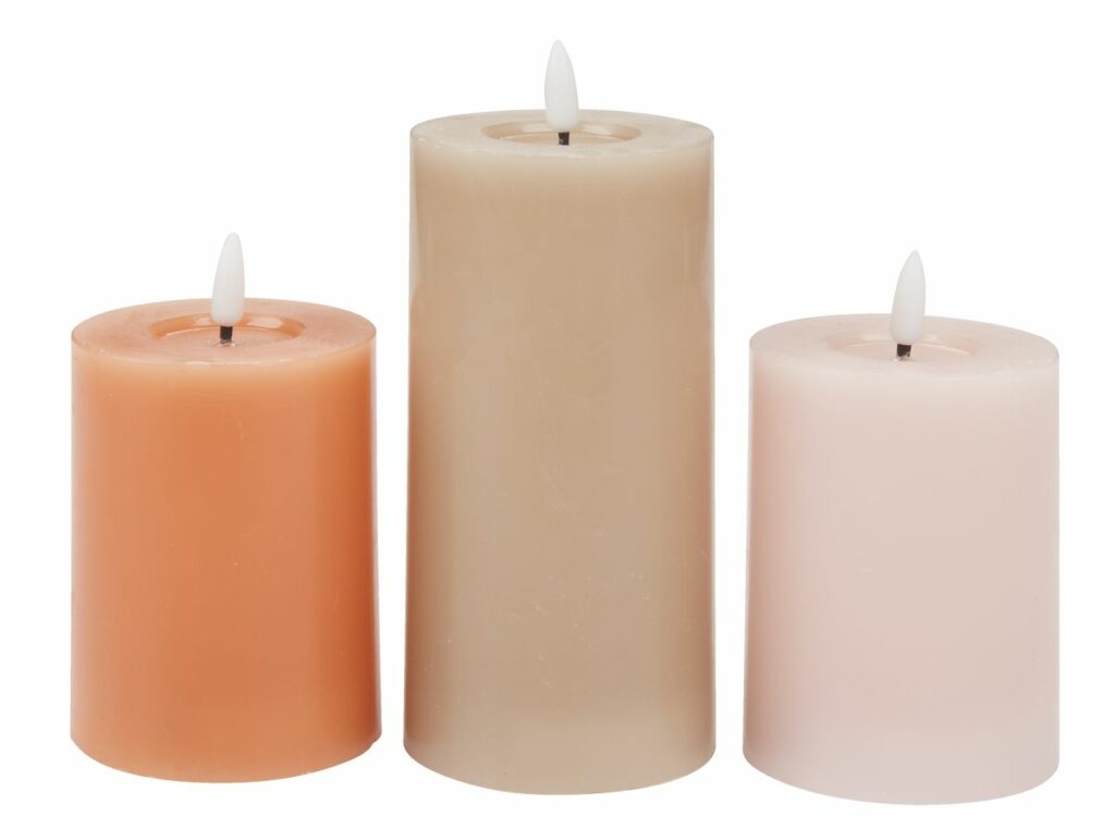 LED candle TERKEL H13/15/18cm 3pcs/set - JYSK