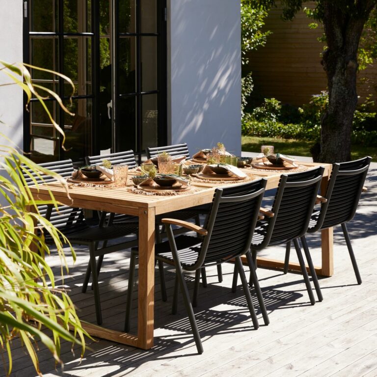 Table EBBESKOV W90xL196 teak - JYSK