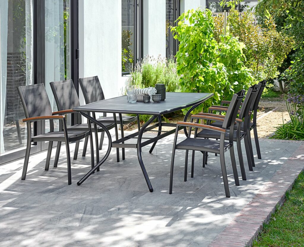 Table LARVIK W100xL200 grey - JYSK