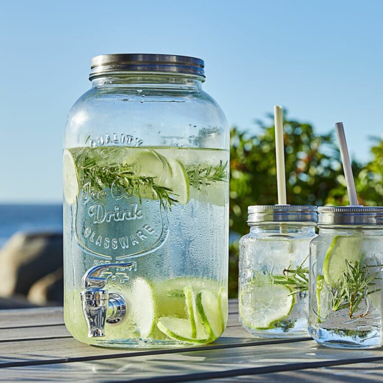 Container w/tap LEMONADE 3,5 ltr. glass - JYSK