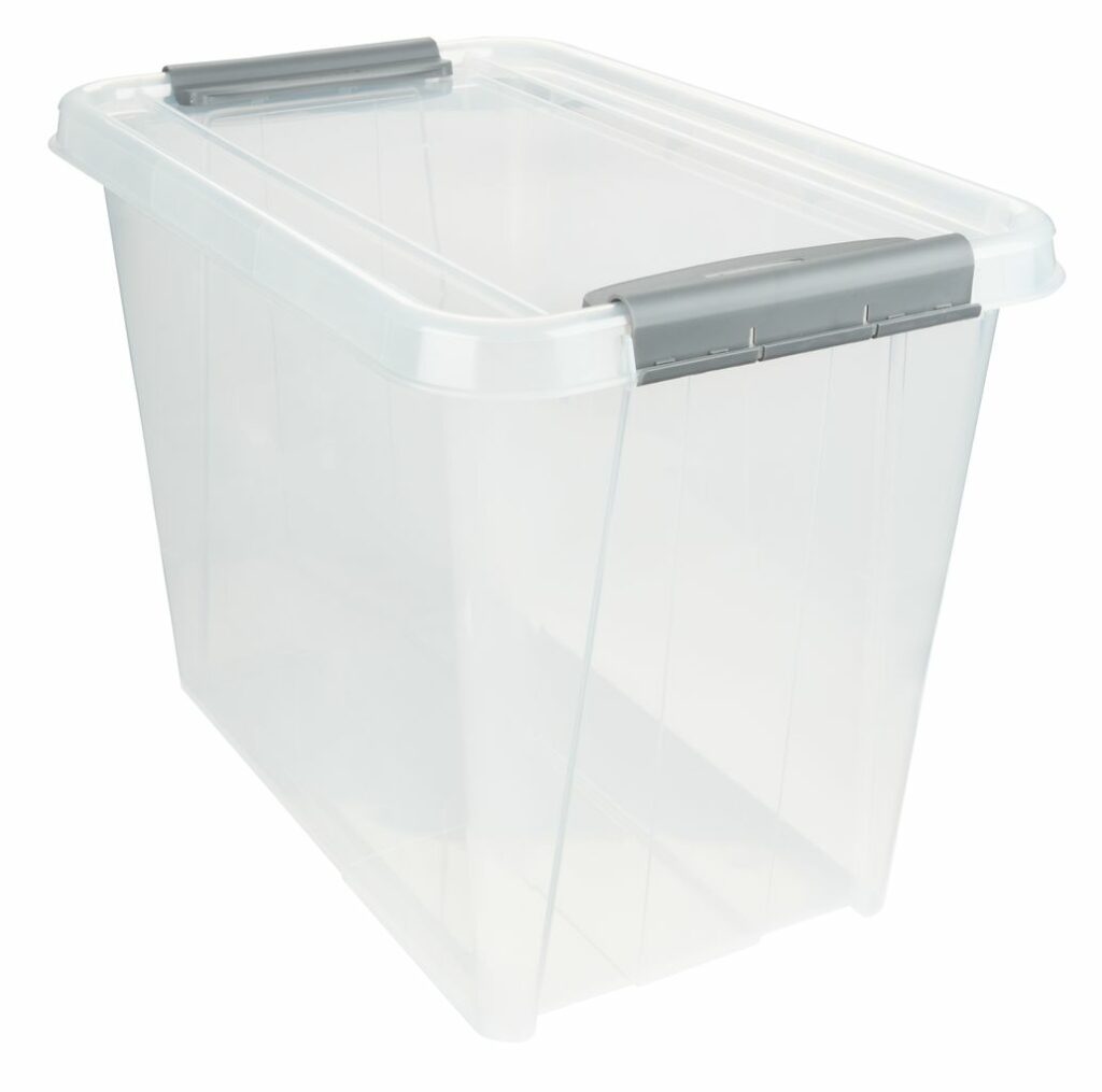 Storage box PROBOX 65L w/lid transparent - JYSK