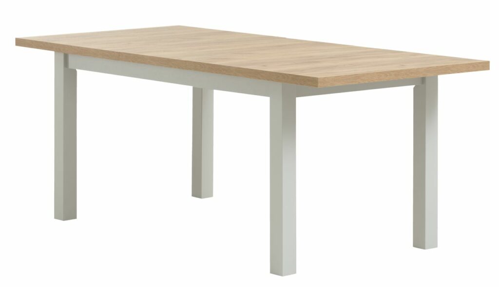 Dining table MARKSKEL 150/193 grey/oak colour - JYSK