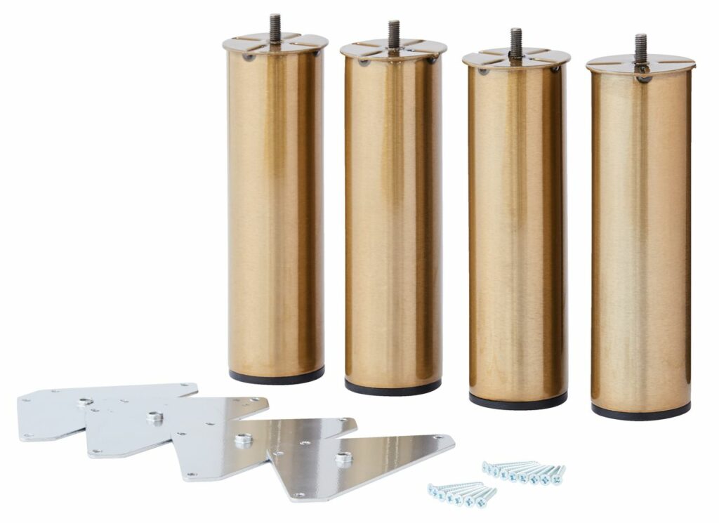 Legs for box 20cm brass set of 4 - JYSK