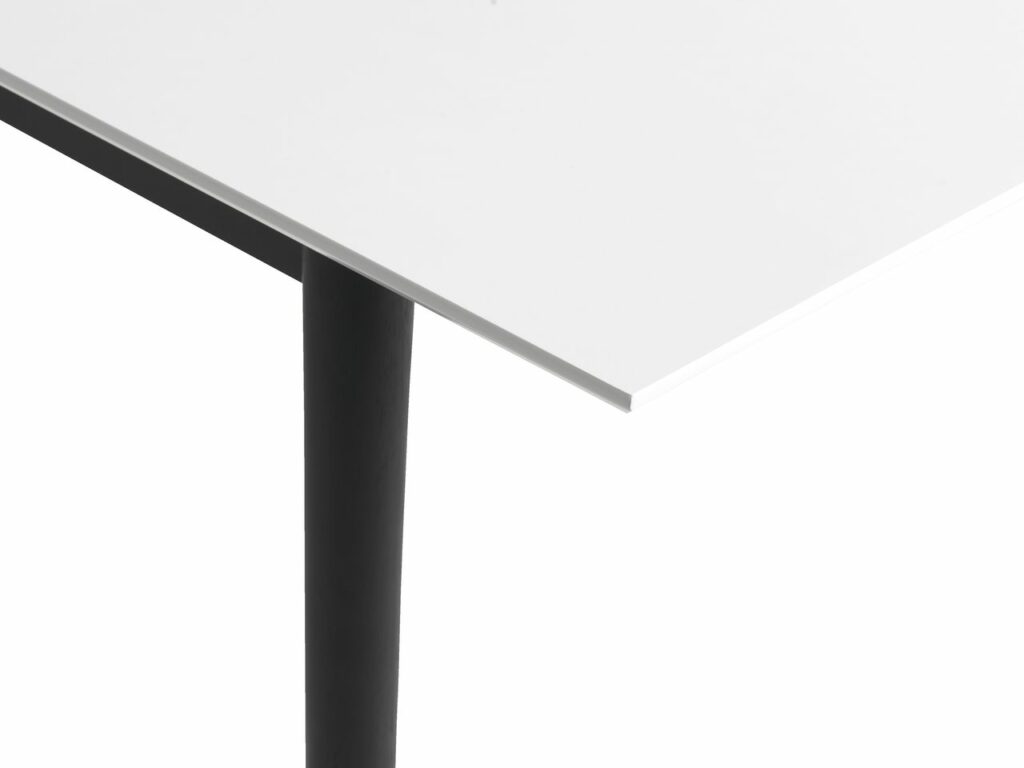 Dining table MARSTRAND L180/260 wh/black - JYSK