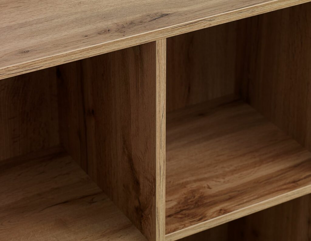 Shelving unit SKALS 4 comp. oak - JYSK