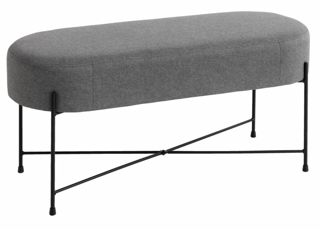 Bench PADBORG light grey/black - JYSK