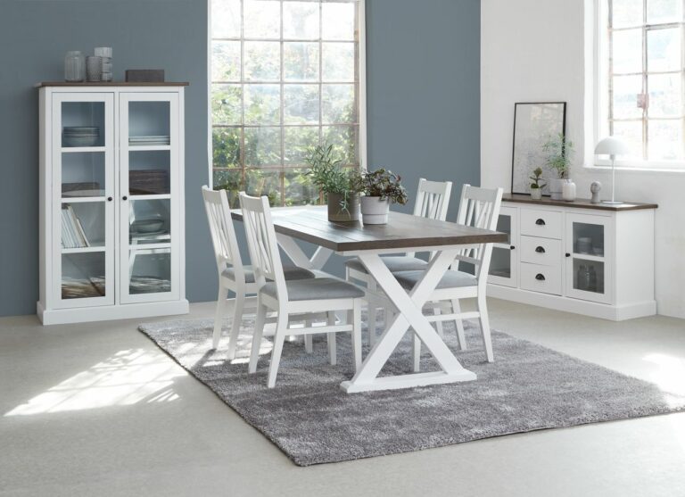 Console table KALUNDBORG white/brown - JYSK