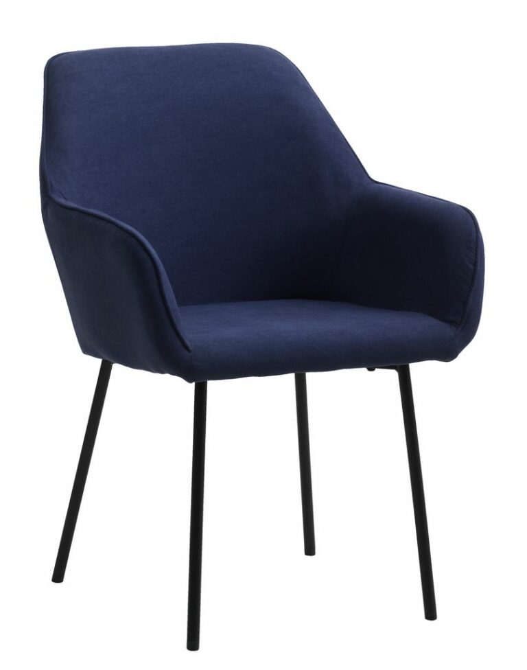 Dining chair HADRUP dark blue/black - JYSK