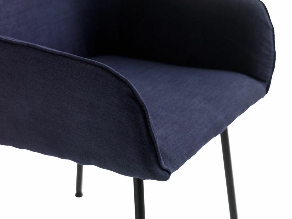Dining chair HADRUP dark blue/black - JYSK