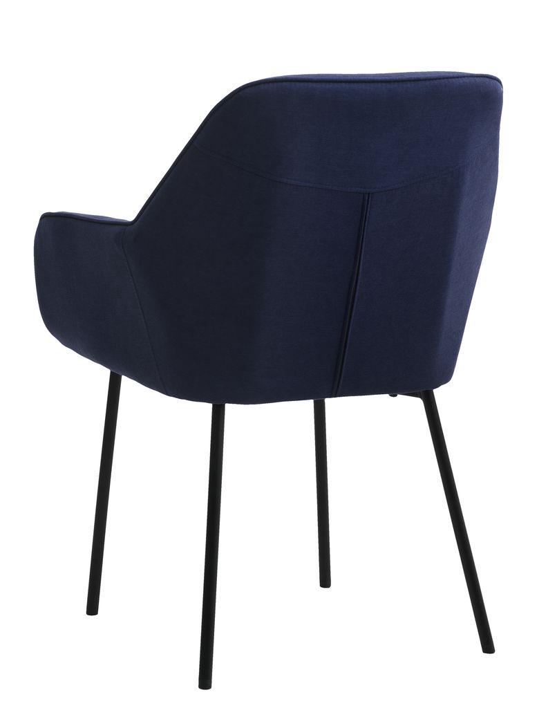 Dining chair HADRUP dark blue/black - JYSK