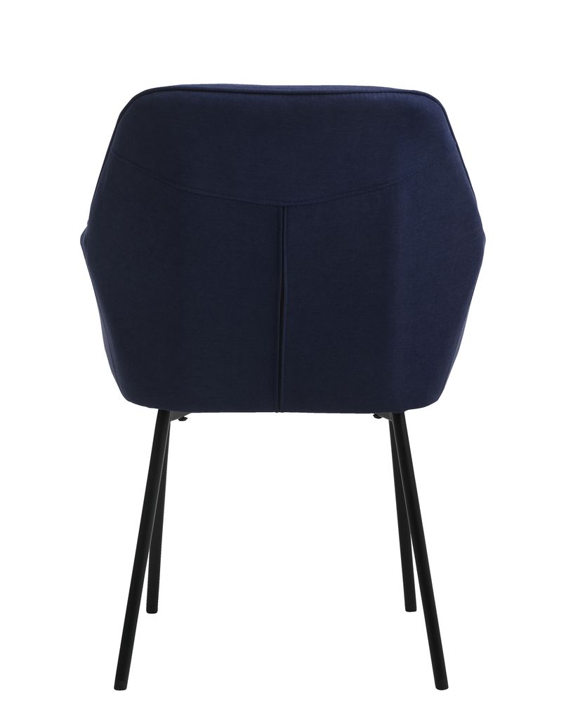 Dining chair HADRUP dark blue/black - JYSK