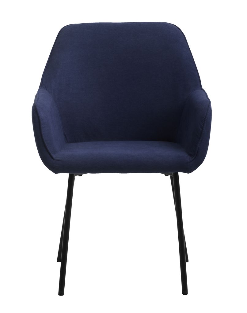Dining chair HADRUP dark blue/black - JYSK