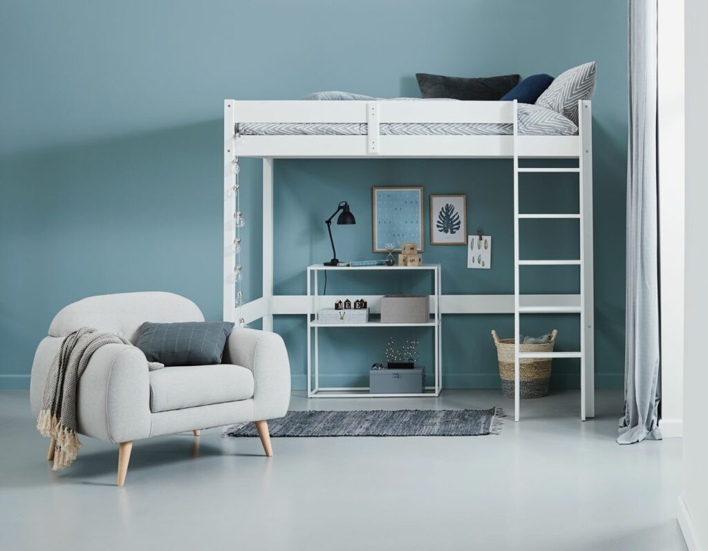 Loft bed VESTERVIG 90x200 white - JYSK
