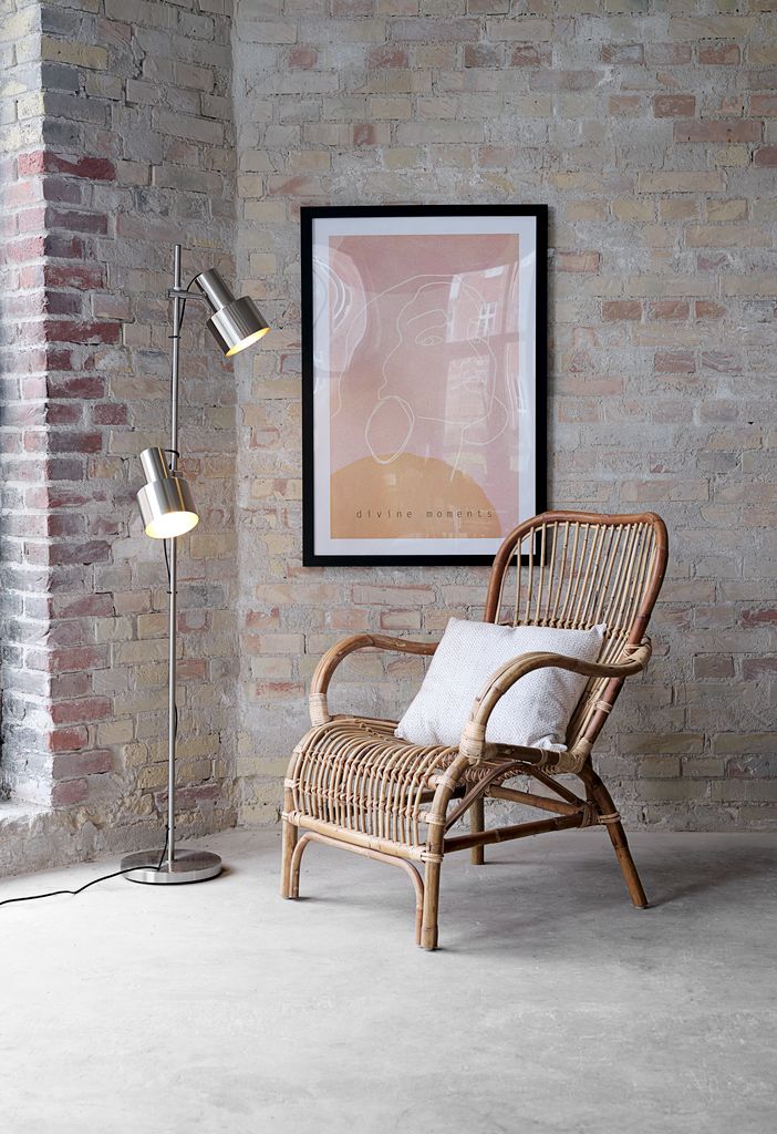 Floor lamp MATINUS H150cm silver - JYSK