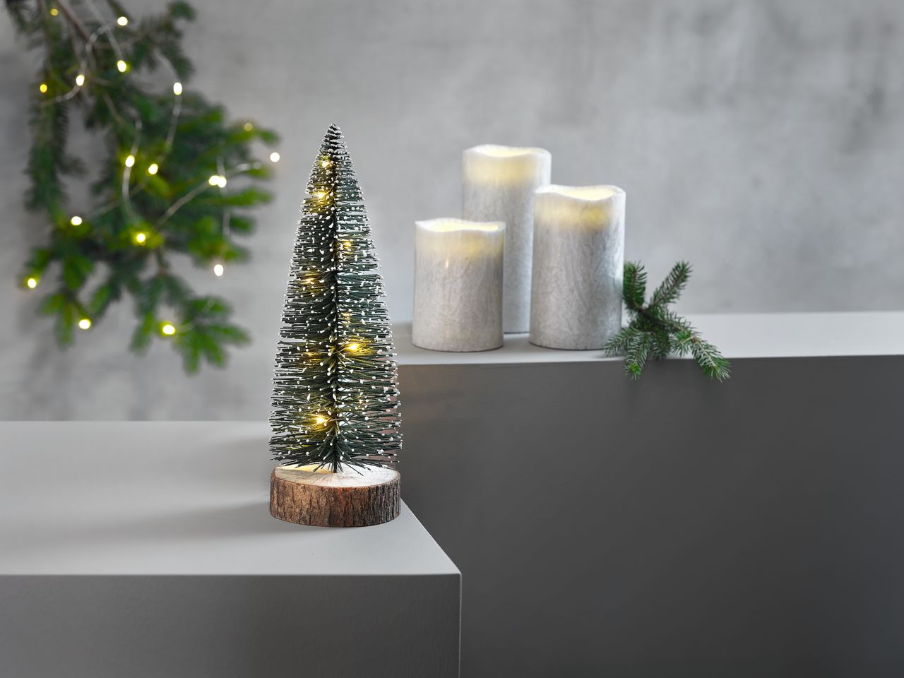 LED candle LAVA white 3pcs/pk - JYSK