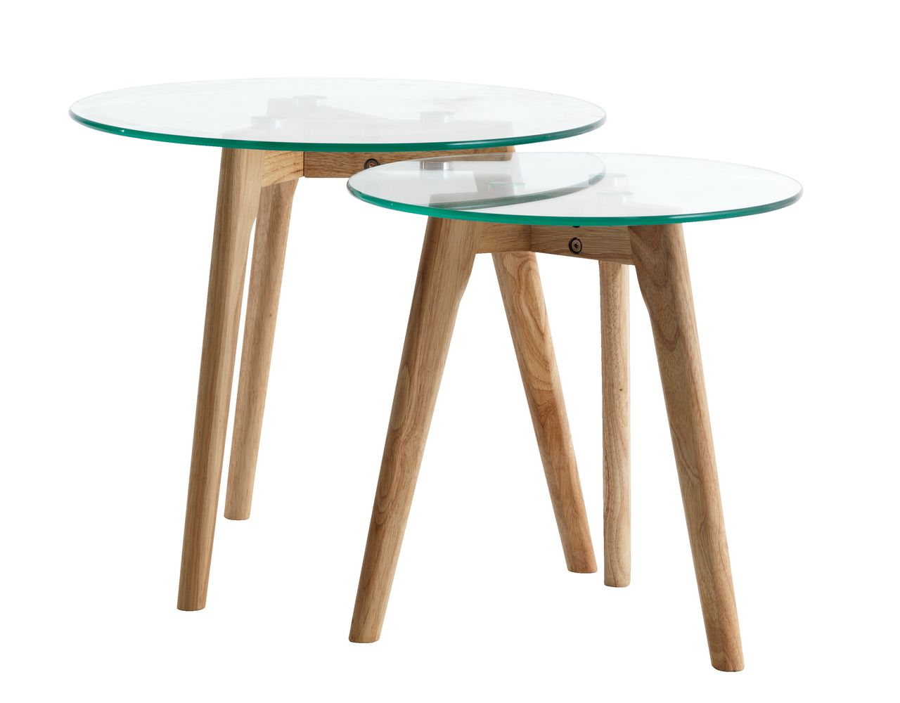 Nest of tables FALSLED D.50 40 glass JYSK