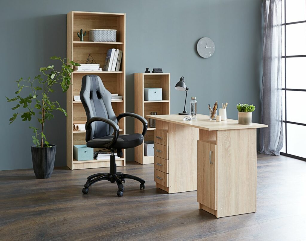 Bookcase HORSENS 5 shelves oak - JYSK