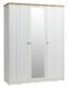 Wardrobe MARKSKEL 162x210 white/oak color - JYSK