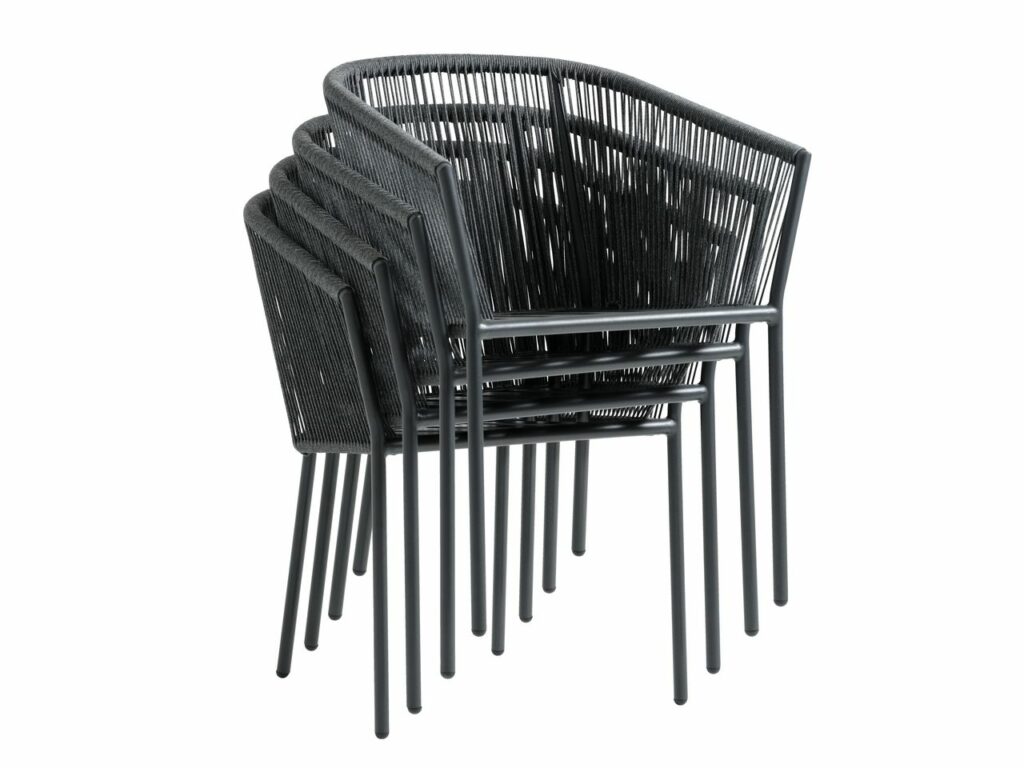 Stacking chair BRAVA quick-dry grey - JYSK