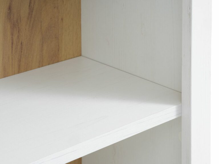 Bookcase MARKSKEL 5 shelves white/oak - JYSK