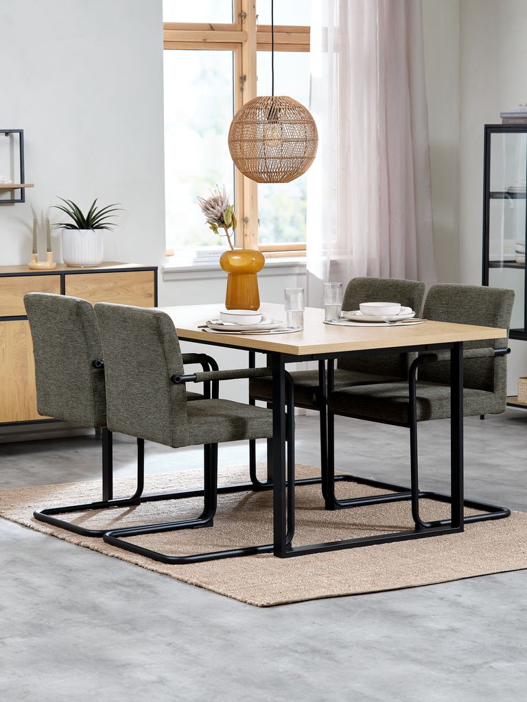 Dining chair ESPE olive/black - JYSK
