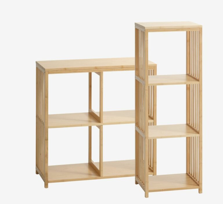 Shelving unit BALLUM 3 shelves bamboo - JYSK