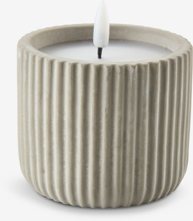 LED candle KRESSER H8cm w/timer - JYSK