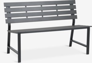 Garden bench KLINT W125xD58 grey - JYSK