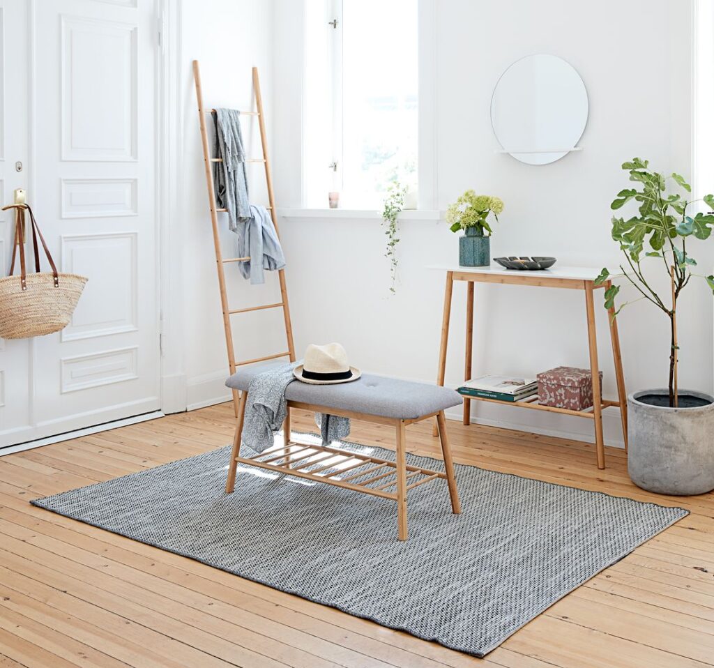 Console table VANDSTED 30x90white/bamboo - JYSK